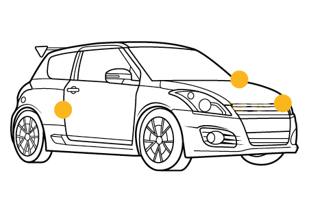 Suzuki colour matched touch up pens, bottles, aerosols | pntrade.co.uk